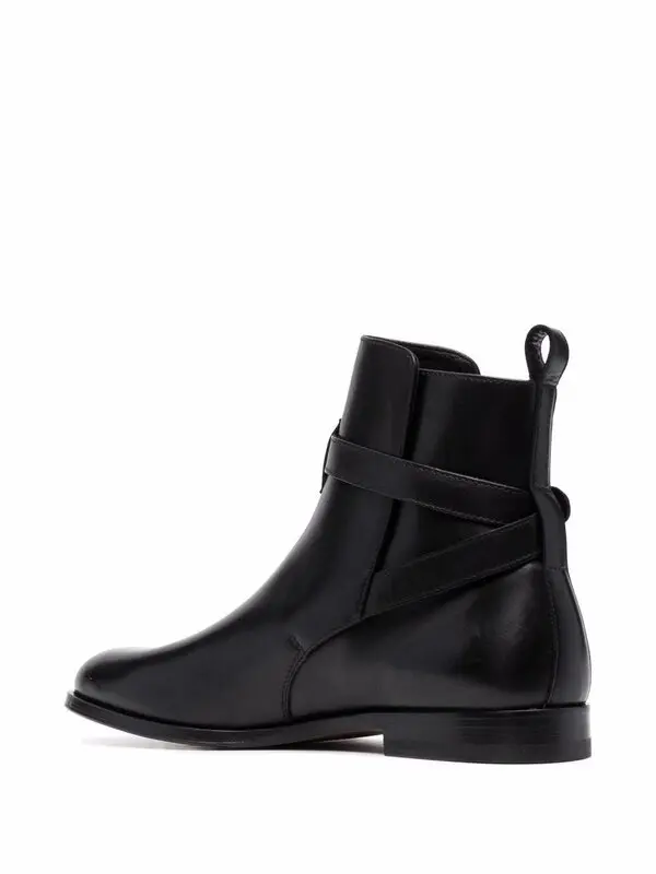 SCAROSSO Lara Buckled Ankle Boots