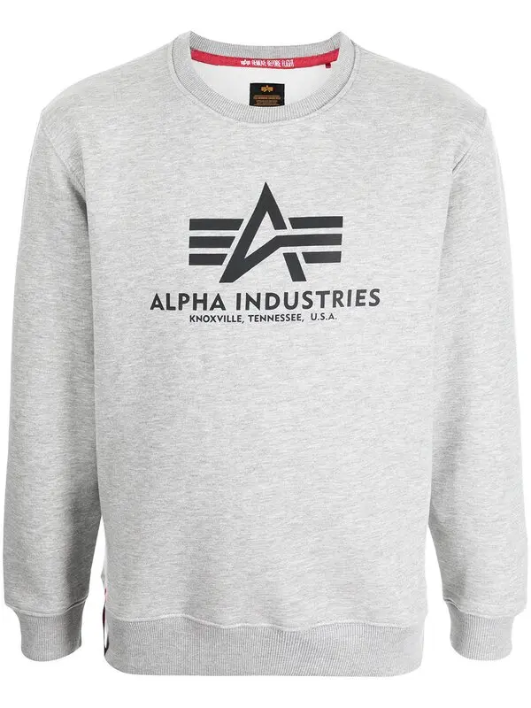 Alpha Industries Logo Print Sweatshirt