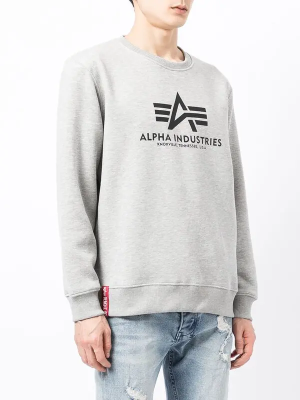 Alpha Industries Logo Print Sweatshirt