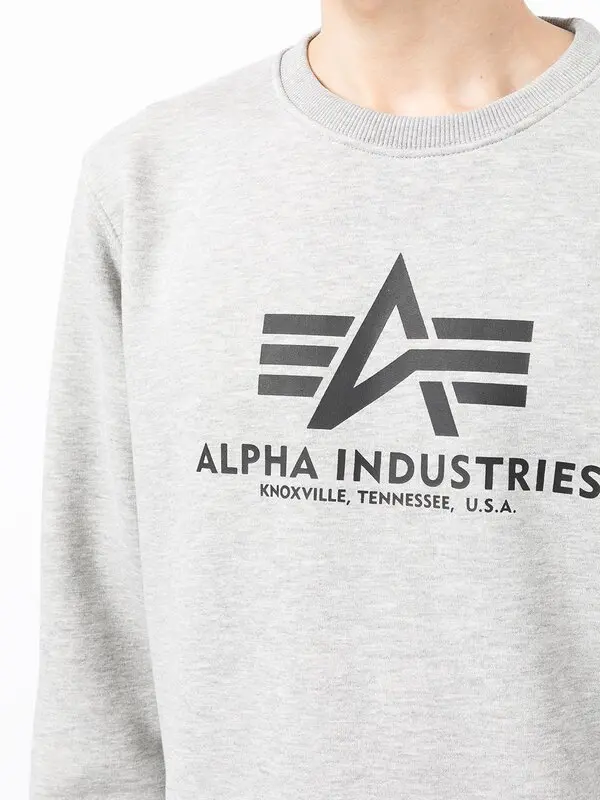 Alpha Industries Logo Print Sweatshirt
