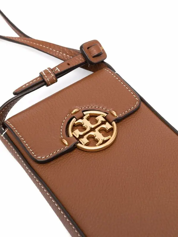 Tory Burch Miller Phone Crossbody Bag Brown Editorialist