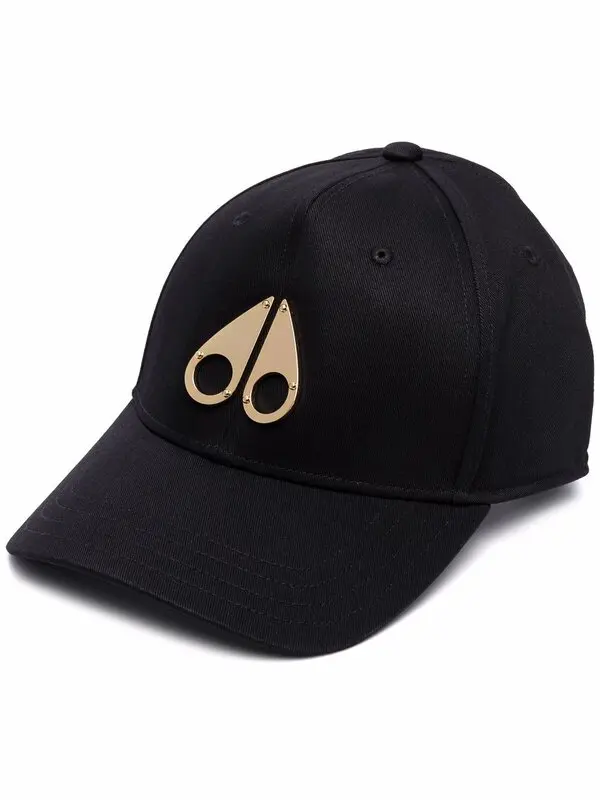 Moose Knuckles Logo Icon Cotton Cap - Black