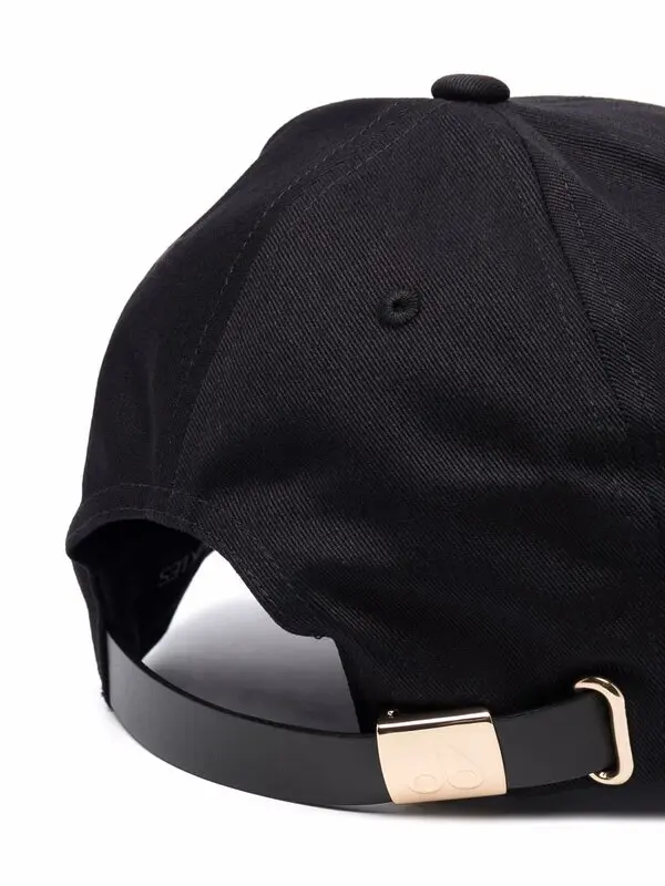 Moose Knuckles Logo Icon Cotton Cap - Black