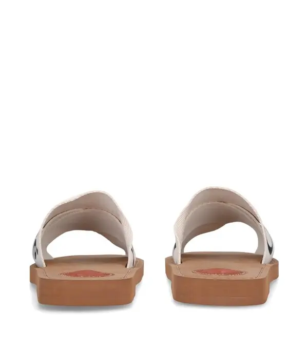 Chloé Canvas Jacquard Woody Sandals