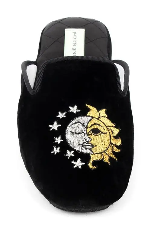 PATRICIA GREEN Sun Moon Star Embroidered Slipper