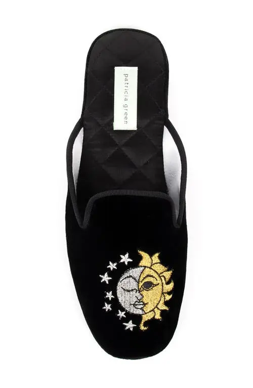 PATRICIA GREEN Sun Moon Star Embroidered Slipper