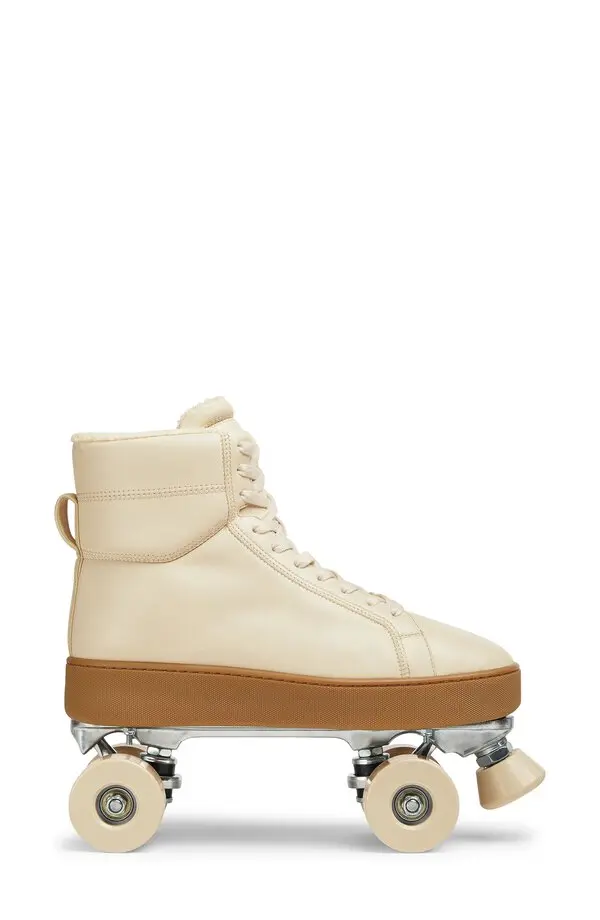 Bottega Veneta Quilted Leather Roller Skates - Sea Salt