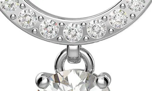 SWAROVSKI Constella Crystal Circle Stud Earrings - Silver/clear Crystal