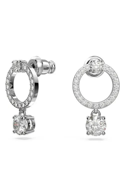 SWAROVSKI Constella Crystal Circle Stud Earrings