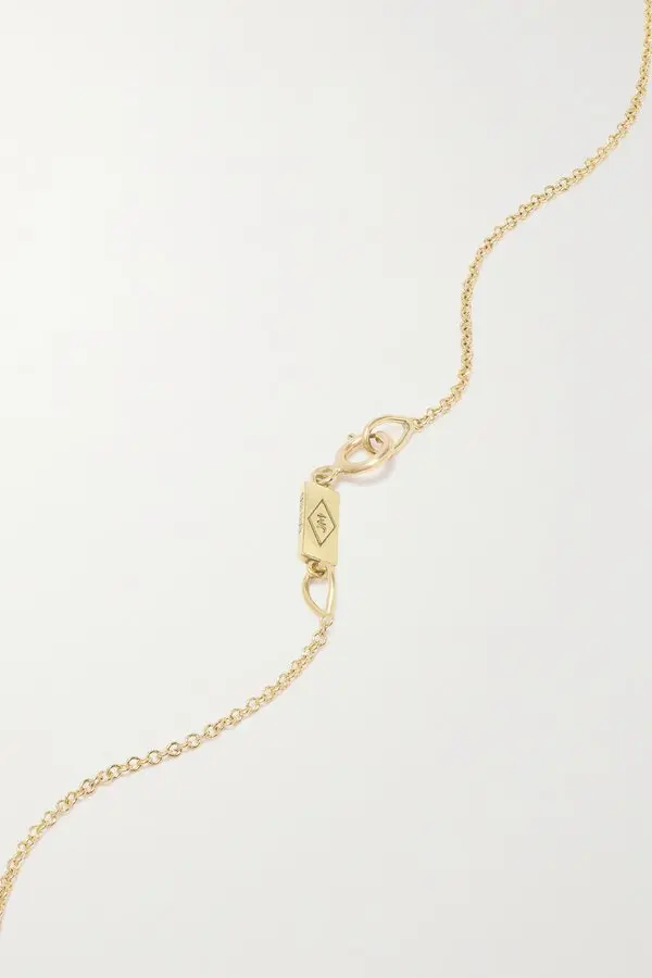 JENNIFER MEYER Evil Eye Mini 18-karat Diamond Necklace
