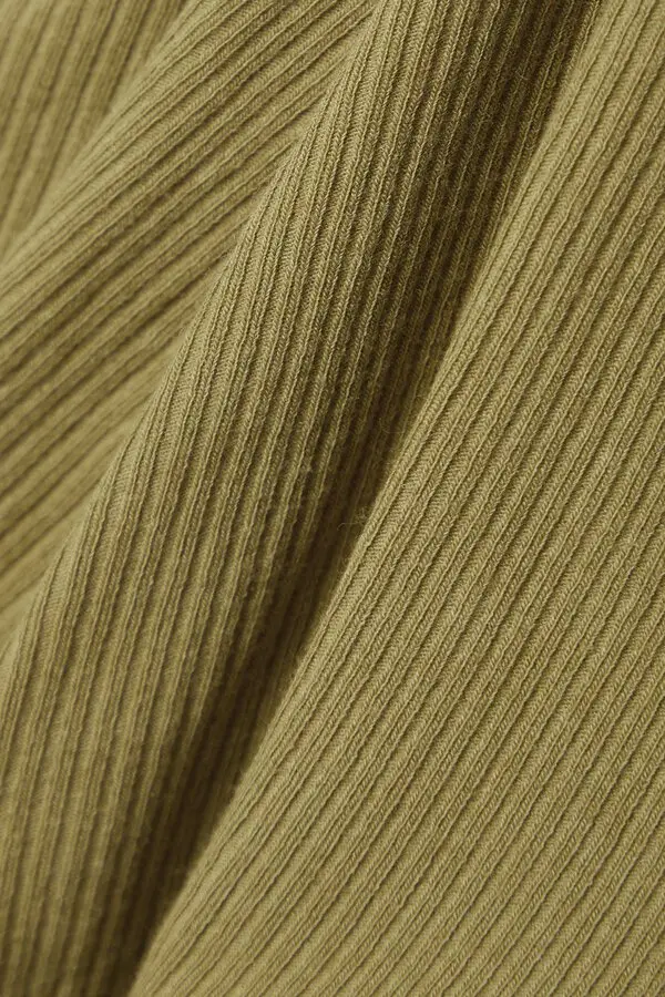 BASERANGE Net Sustain Pam Ribbed Stretch-organic Cotton Soft-cup Bra