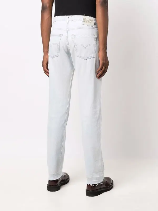 GALLERY DEPT. Frayed Hem Straight-leg Denim Jeans