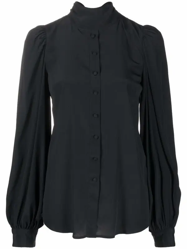 Wandering Stand-up Collar Blouse