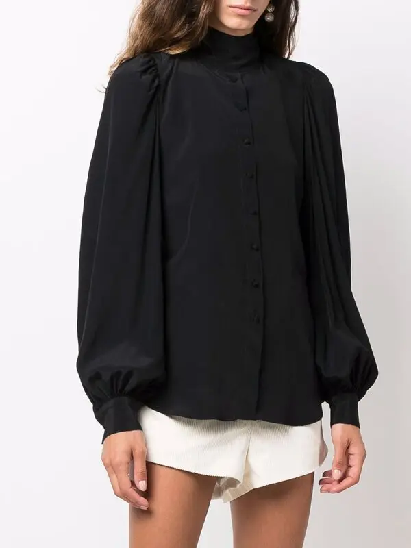 Wandering Stand-up Collar Blouse
