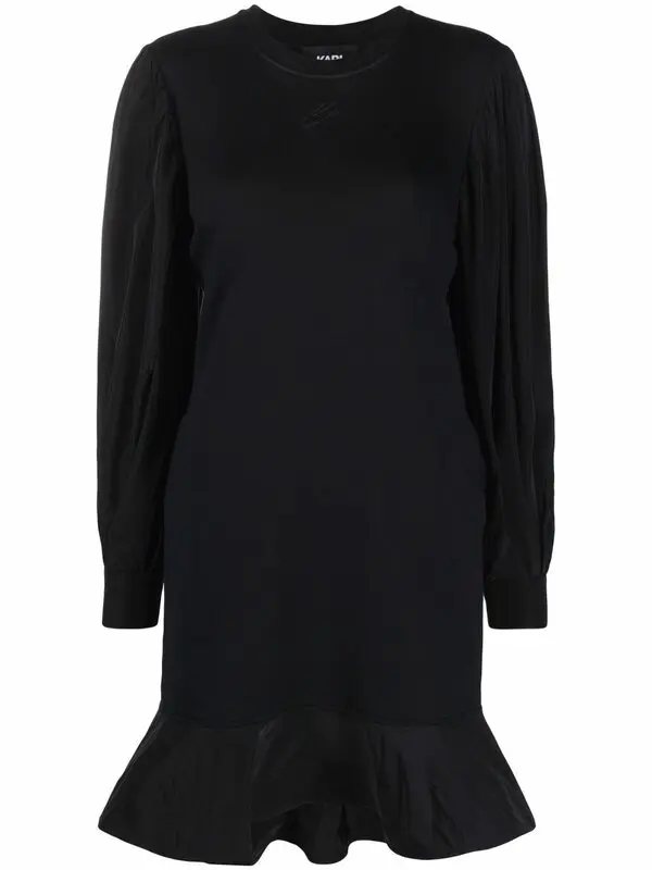 Karl Lagerfeld Puff Sleeve Sweatdress