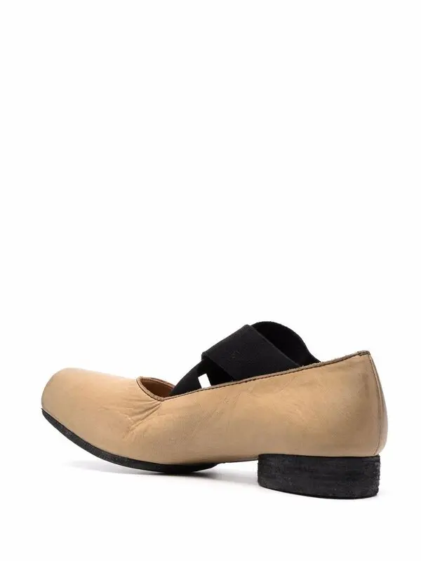 UMA WANG Square-toe Ballerina Flats - Neutrals
