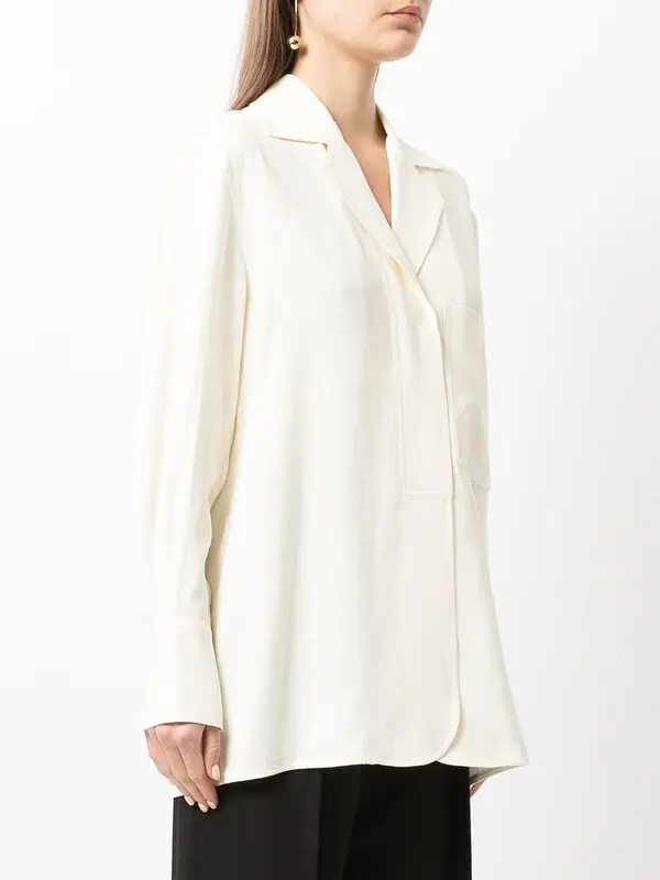 LOW CLASSIC Open Collar Shirt