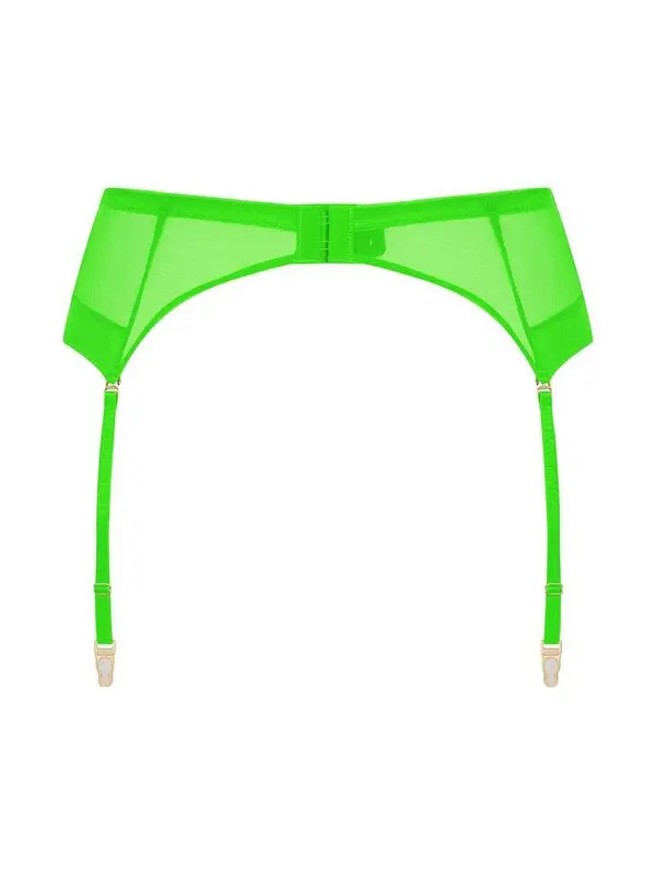 MAISON CLOSE Corps À Corps Neon Garter Belt - Green