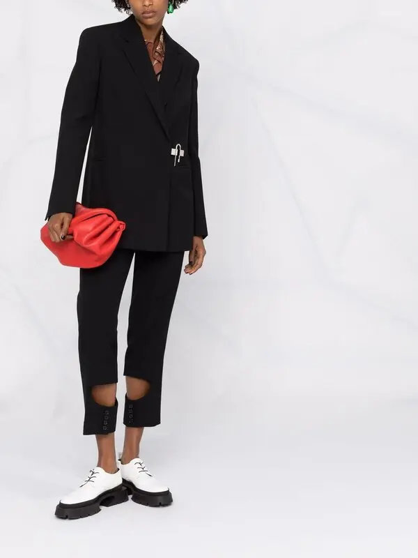 Givenchy Padlock Detail Wool Blazer