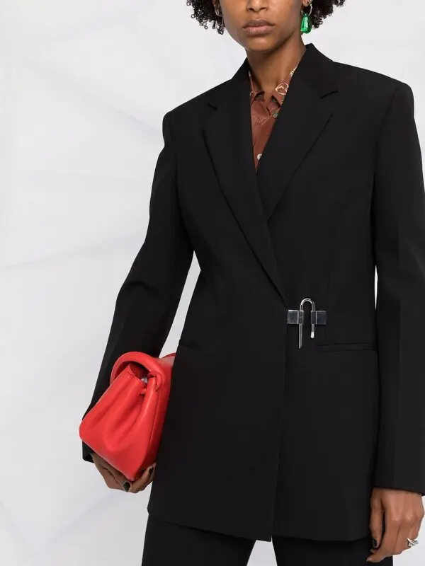 Givenchy Padlock Detail Wool Blazer
