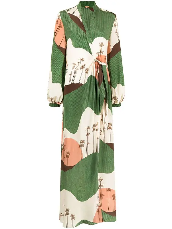 slim fit dress slacks Asmara Mini Dress Off White/Green / L main image 1