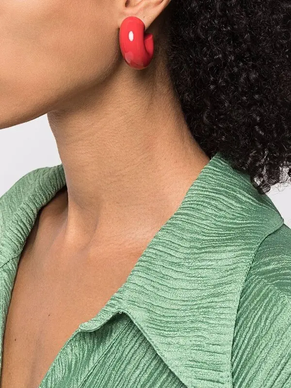 UNCOMMON MATTERS Beam Chunky Earrings - Red