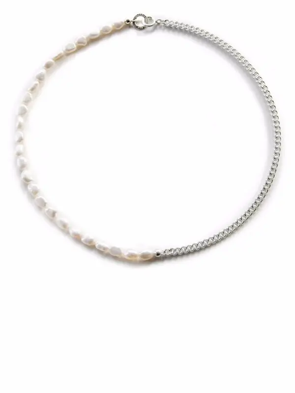 NORMA JEWELLERY Phoenix And Pearl Necklace - Silver