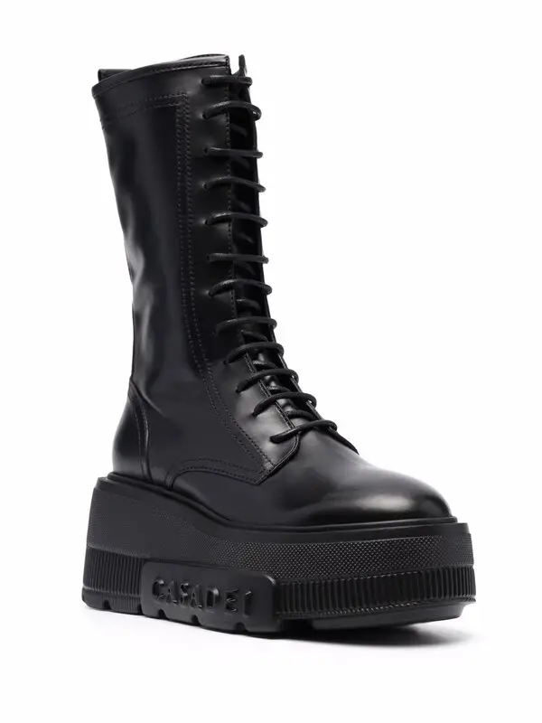Casadei Lace-up Platform Boots
