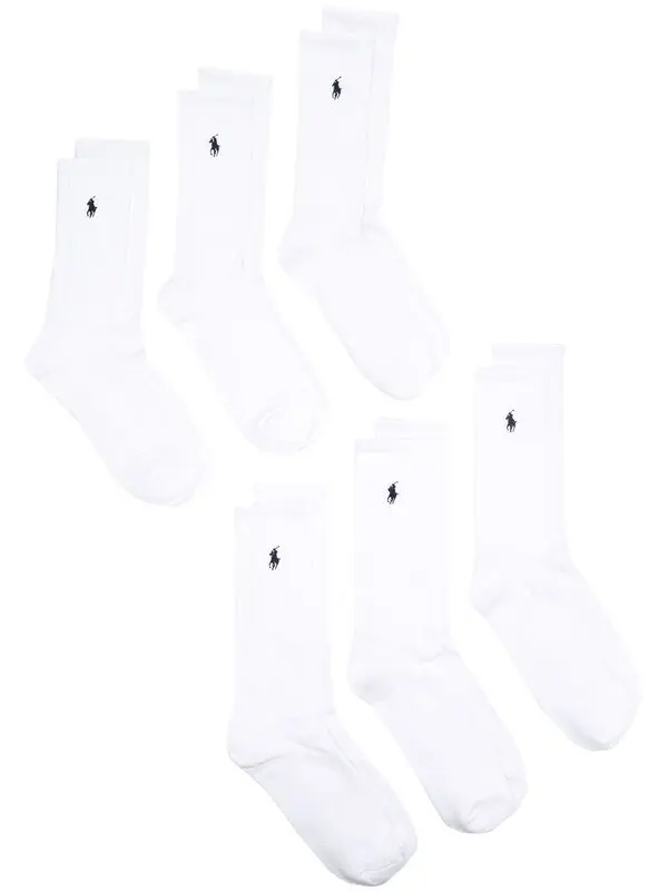 Polo Ralph Lauren 6-pack Of Socks - White