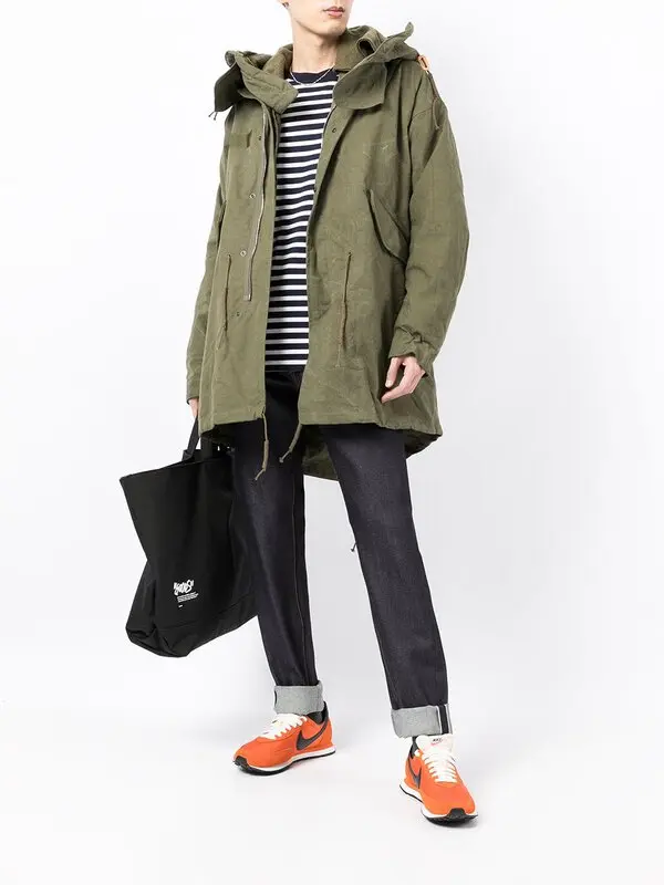 Readymade Hooded Fishtail Parka In Green - 30% Off | Editorialist
