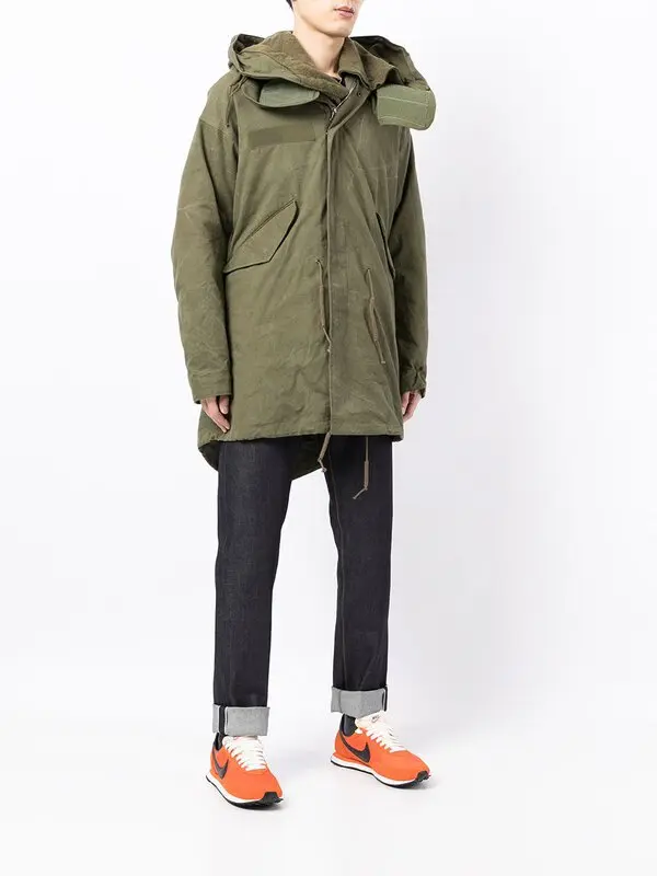 新品 READYMADE FISHTAIL PARKA LOGO ロングコート Readymade Hooded Fishtail Parka In Green - 30% Off | Editorialist