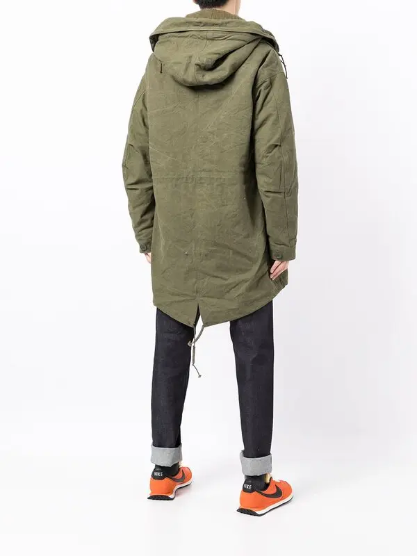 Readymade Hooded Fishtail Parka In Green - 30% Off | Editorialist