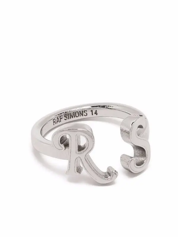 Raf Simons Rs Brass Ring - Silver