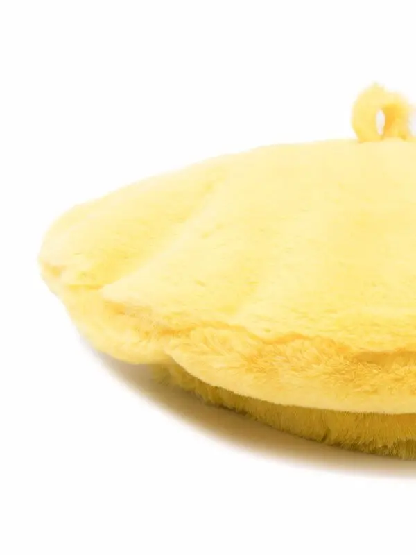 Gcds Tweety Faux-Fur Beret - Yellow | Editorialist display picture 2