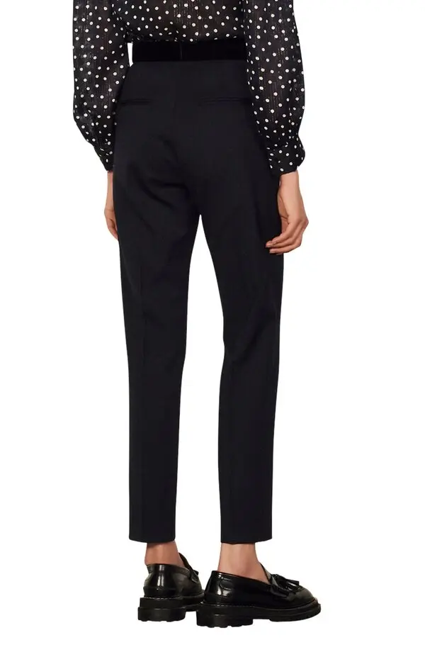 Sandro Noam Wool Blend Trousers