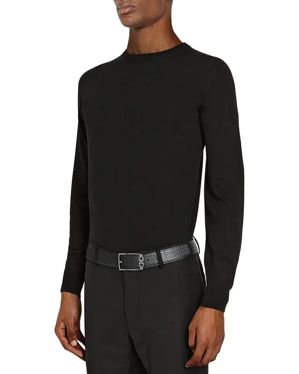 FERRAGAMO Gancini Embossed Reversible Leather Belt