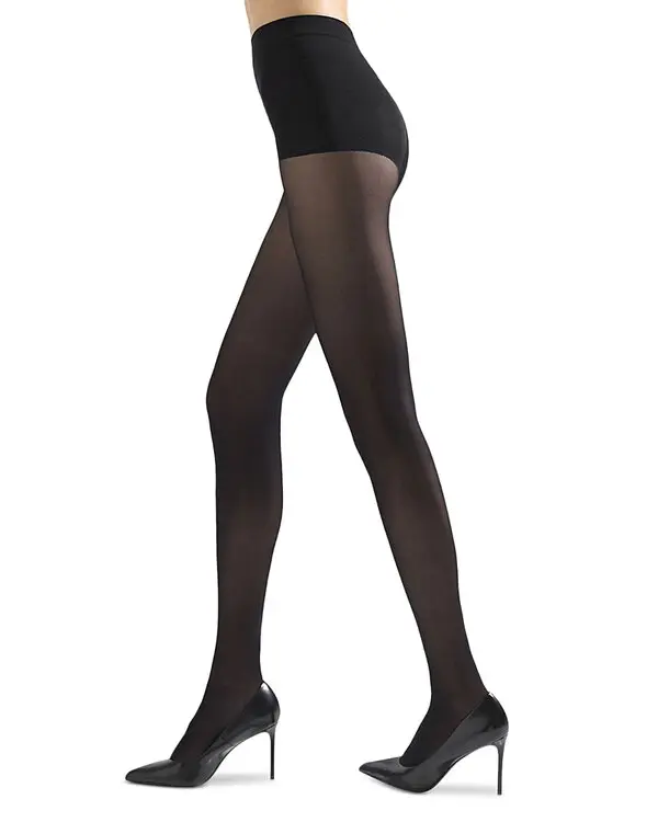 Natori Soft Suede Opaque Tights - Black
