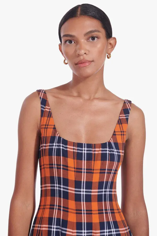 Staud Wells Maxi Dress | Poppy Plaid