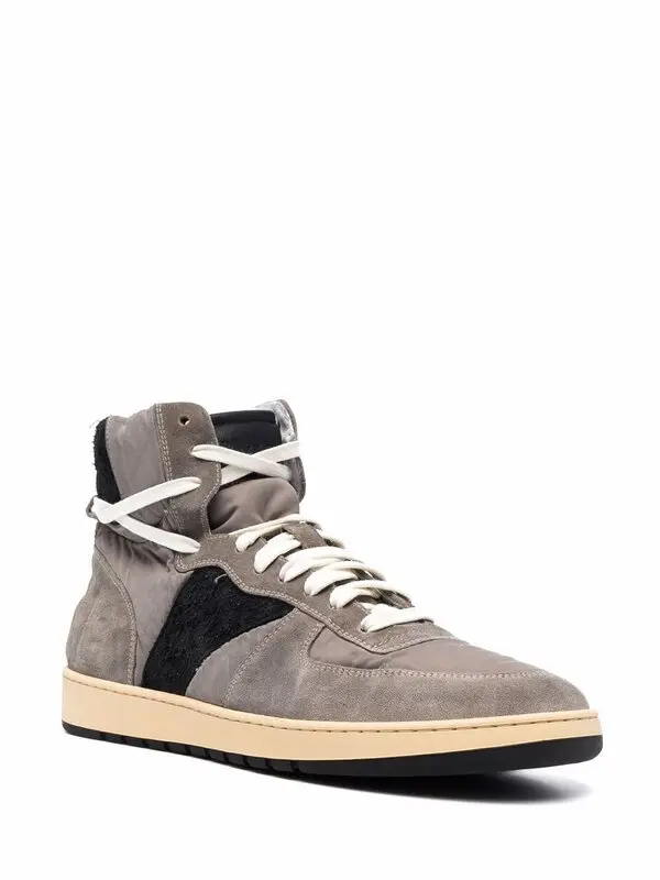 Rhude Bball High-top Sneakers - Grey