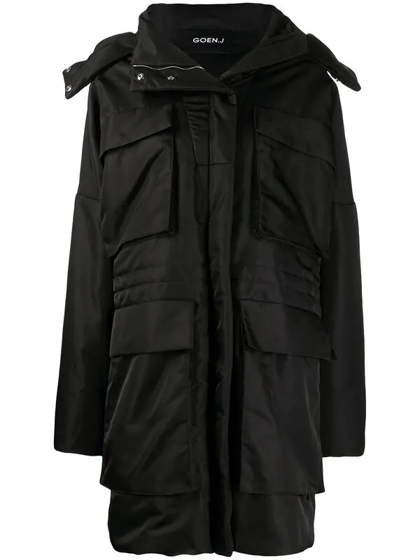 Goen.j Four-pocket Mid-length Parka