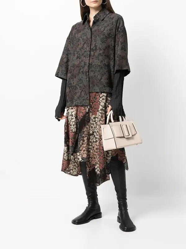 Goen.j Floral-print Layered Dress