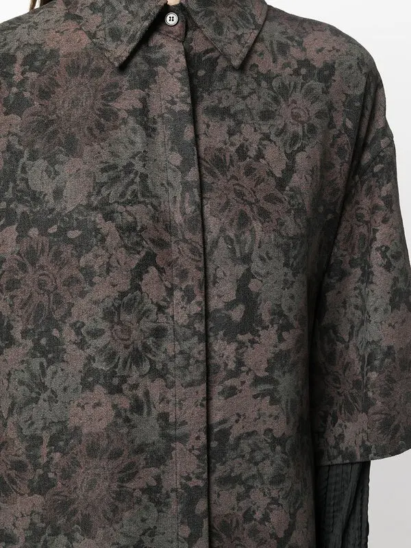 Goen.j Floral-print Layered Dress