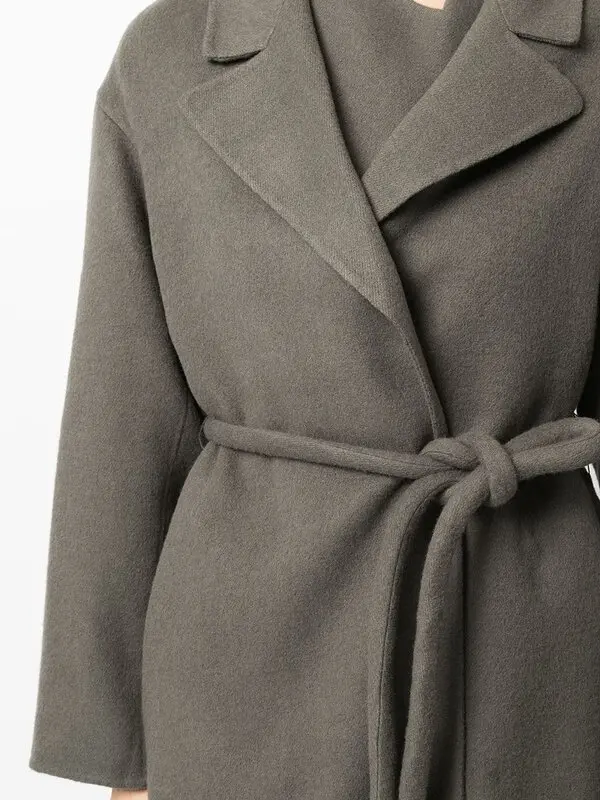 Goen.j Peak-lapel Belted Coat