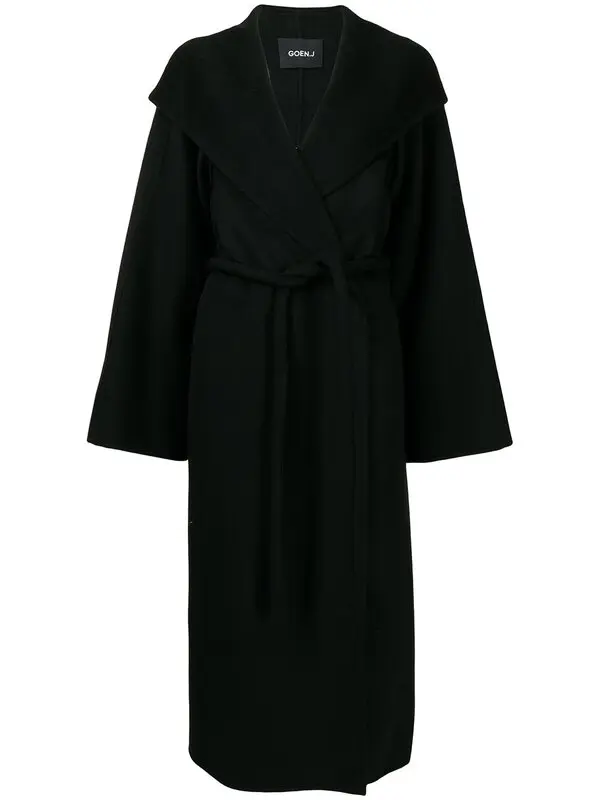 Goen.j Tie-waist Double-faced Coat