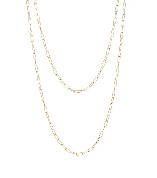 Annoushka Yellow Mini Cable Chain Necklace - Gold