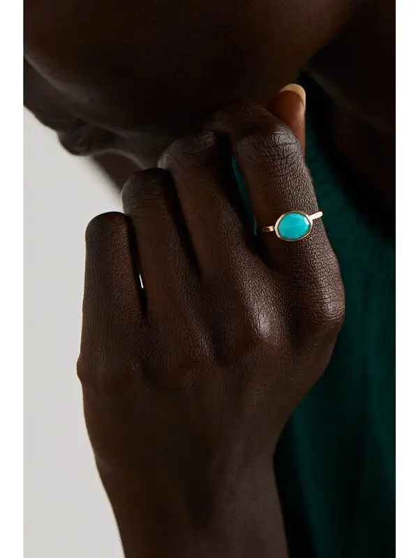 MELISSA JOY MANNING 14-karat Recycled Turquoise Ring
