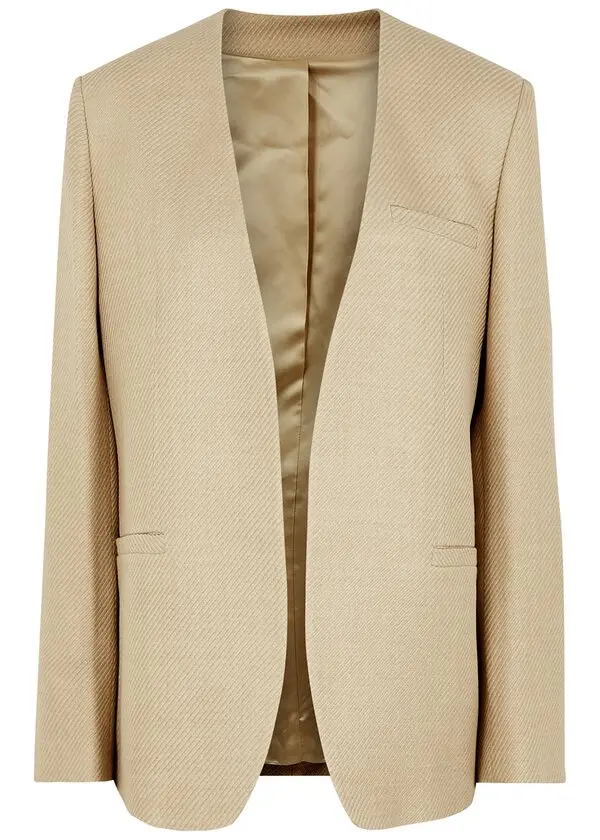 TOTEME Sand Wool-blend Twill Blazer