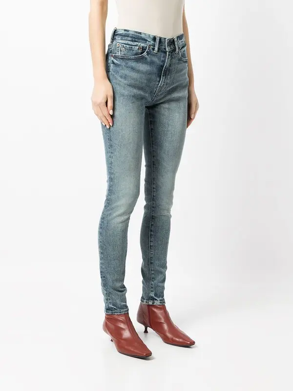 Ralph Lauren High-waisted Skinny Jeans - Blue