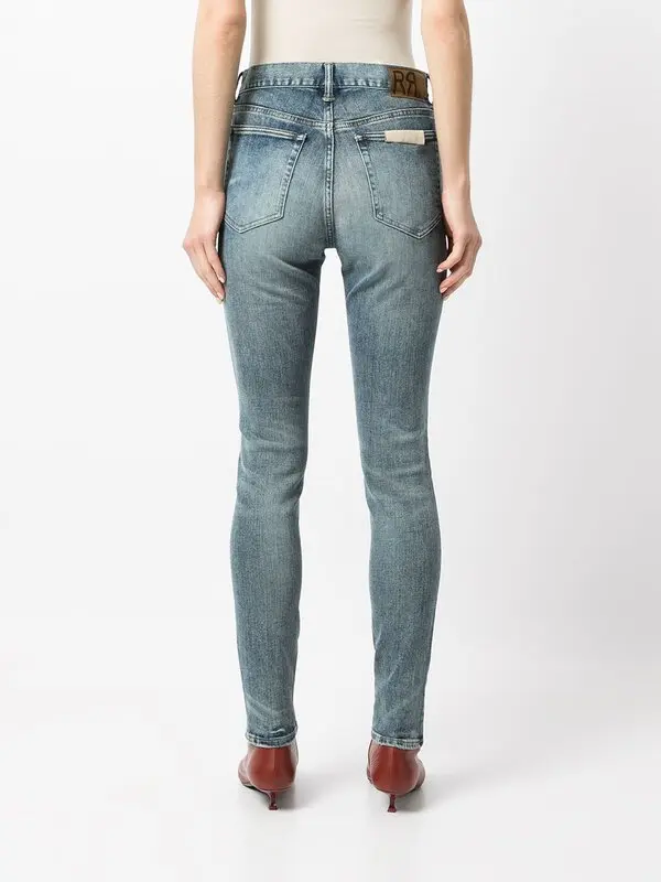 Ralph Lauren High-waisted Skinny Jeans - Blue