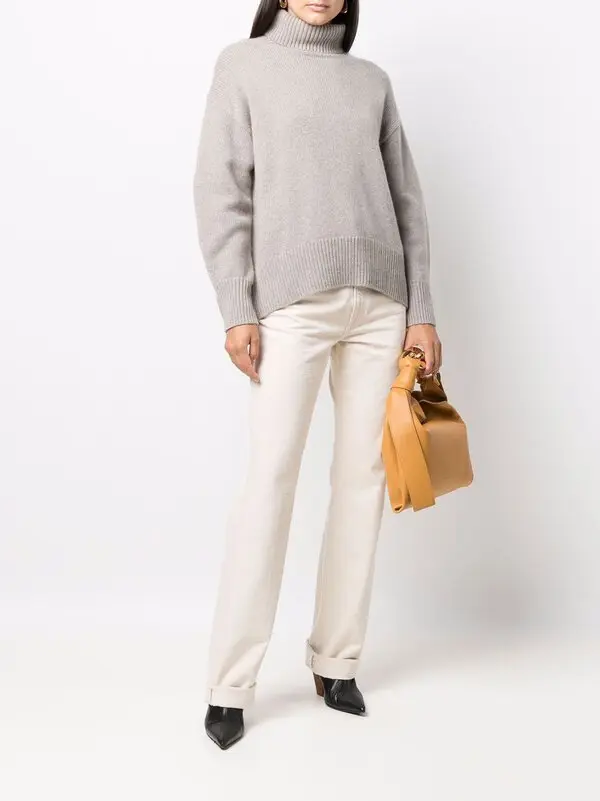 Arch4 Roll-neck Cashmere Jumper - Neutrals